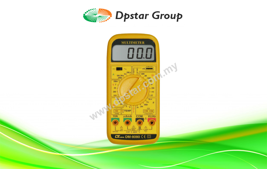 3 1/2 Digits Multimeter, Multi-Function – Lutron DM-9090 – Dpstar Group
