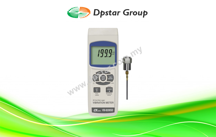 Vibration Meters + SD Card Real Time Data Recorder – Lutron VB-8206SD ...
