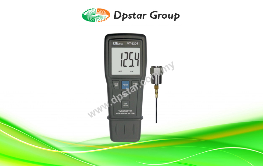 Vibration/Tachometer, 3 IN 1 - Lutron VT-8204 - Dpstar Group