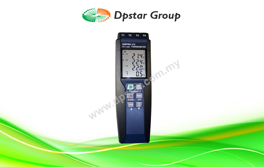 Four Channels Datalogger Thermometer – CENTER 374 – Dpstar Group