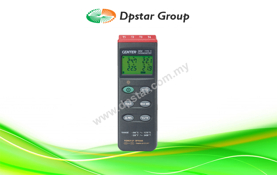 Four Channels Thermometer – CENTER 304 Series - Dpstar Group